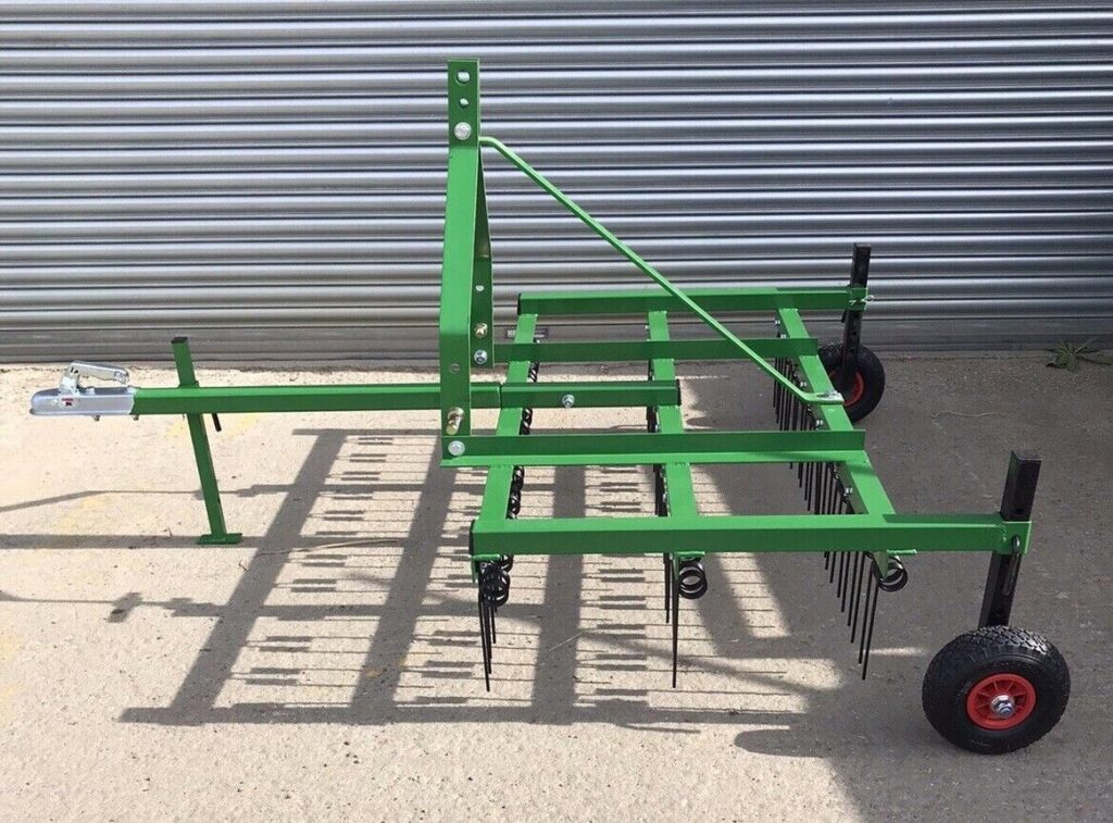 ATV Trailed & Tractor Mounted Spring Tine Harrow, Grass Harrow, Chain ...