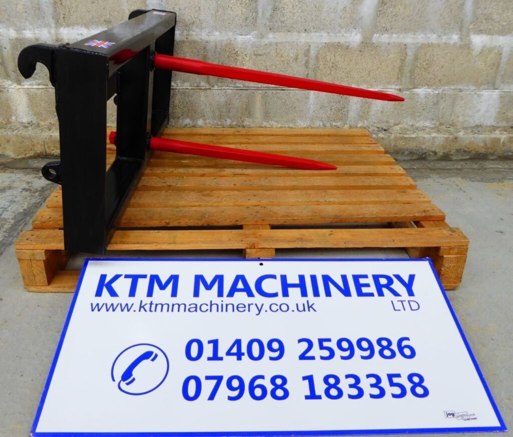 KTM Machinery Tractor Bale Spikes Euro 8 Bracket - KTM Machinery
